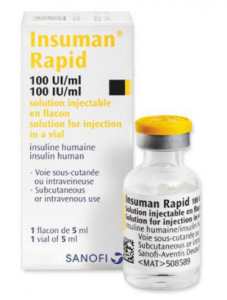 Thông tin dược học của hoạt chất Insulin Regular (Human)