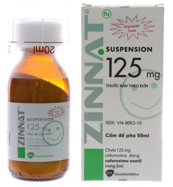 Thuốc kháng sinh uống - Zinnat (Cefuroxime axetil)