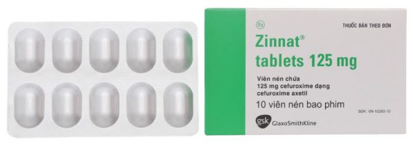 Thuốc kháng sinh uống - Zinnat (Cefuroxime axetil)