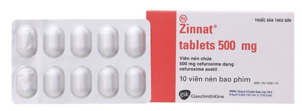 Thuốc kháng sinh uống - Zinnat (Cefuroxime axetil)