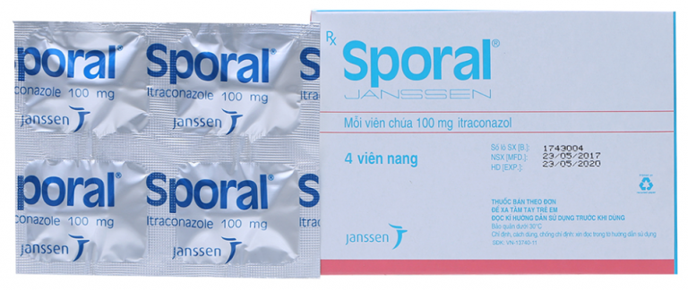Thuốc kháng nấm - Sporal (Itraconazol) [Biệt dược gốc]