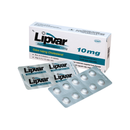 Hướng dẫn sử dụng thuốc hạ mỡ máu - Lipvar (Atorvastatin)