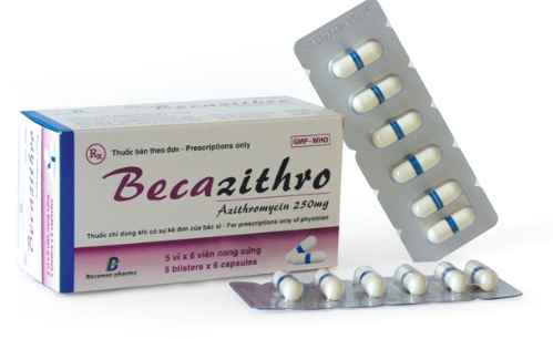 Hướng dẫn dùng thuốc kháng sinh - Becazithro (Azithromycin)