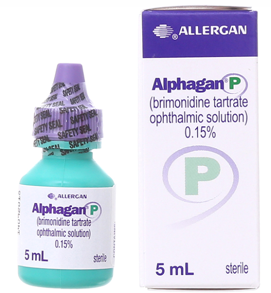 Thuốc tra mắt hạ nhãn áp - Alphagan P (Brimonidine)