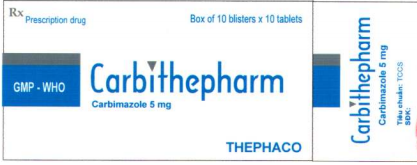 Hướng dẫn sử dụng thuốc - Carbithepharm (Carbimazol)