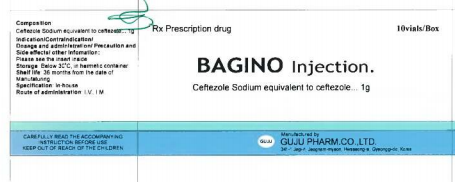 Hướng dẫn sử dụng thuốc kháng sinh - Bagino (Ceftezol)
