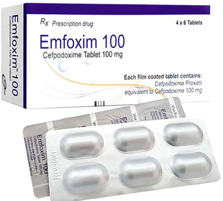 Hướng dẫn sử dụng thuốc kháng sinh - Emfoxim (Cefpodoxim)