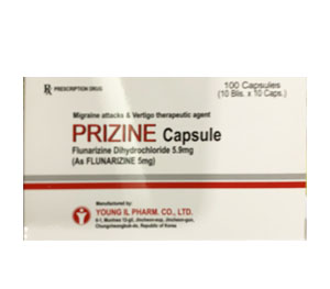 Thuốc điều trị đau nửa đầu - Prizine capsule (Flunarizin)