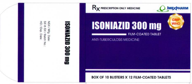 Thuốc dự phòng và điều trị lao - Isoniazid [Imexpharm]
