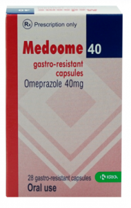Thuốc dạ dày: Medoome 40mg Gastro-resistant cap (Omeprazol)