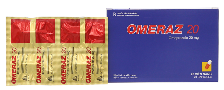 Thuốc giảm tiết axit dạ dày - Omeraz (Omeprazol)
