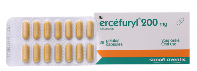 Thuốc trị tiêu chảy nhiễm khuẩn - Ercéfuryl (Nifuroxazid)