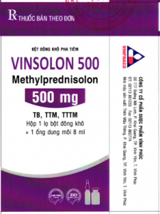 Thuốc kháng viêm corticoid - Vinsolon (MethylPrednisolon)