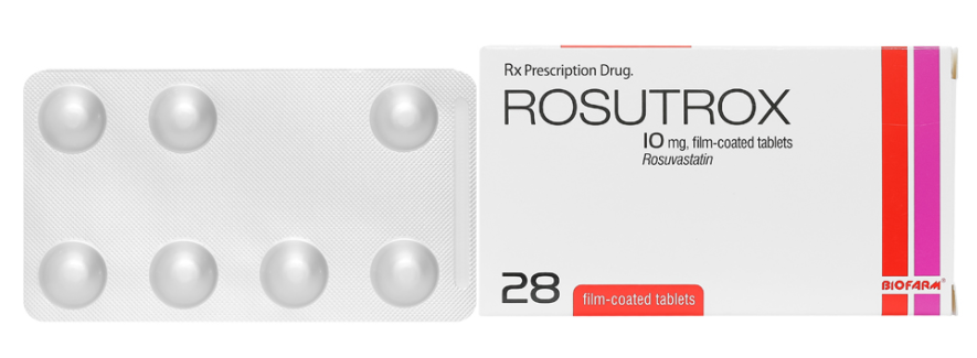 Thuốc điều trị mỡ máu Rosuvastatin - Rosutrox
