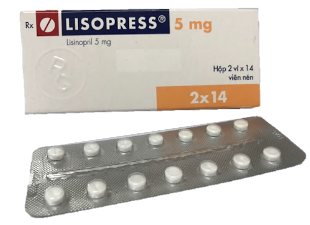 Thuốc chống tăng huyết áp Lisinopril - Lisopress | Pharmog