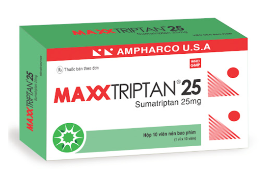 Thuốc chống đau nửa đầu Sumatriptan - Maxxtriptan