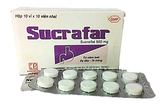 Thuốc trị loét dạ dày Sucralfate - Sucrafar