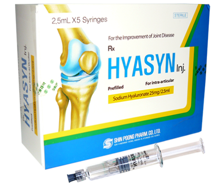 Thuốc tiêm khớp Sodium hyaluronate - Hyasyn Forte