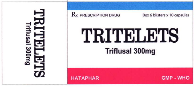 Thuốc chống đông máu Triflusal - Tritelets | Pharmog