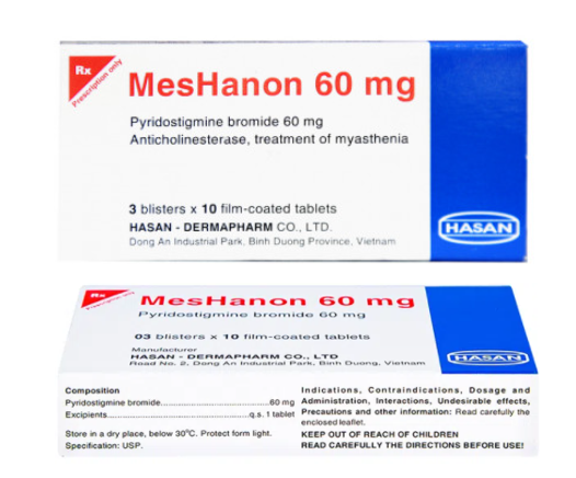 Thuốc điều trị nhược cơ Pyridostigmine - MesHanon