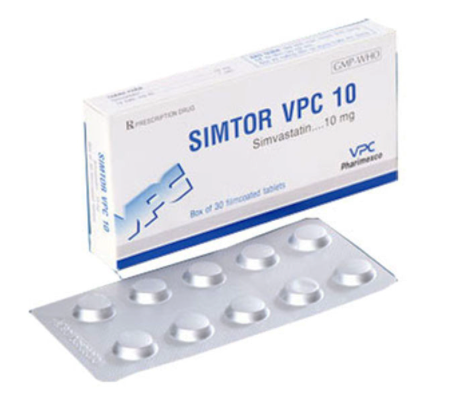Thuốc điều trị mỡ máu Simvastatin - Simtor VPC