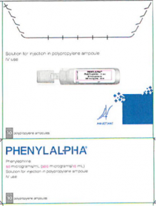 Thuốc cường giao cảm Phenylephrine Aguettant