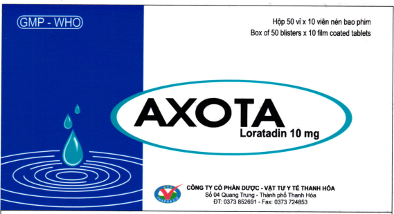 Thuốc chống dị ứng Loratadine - Axota