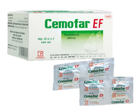 Thuốc giảm đau hạ sốt Paracetamol - Cemofar