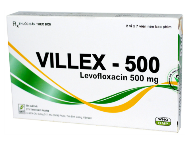 Thuốc kháng sinh Levofloxacin - Lefvox/Villex