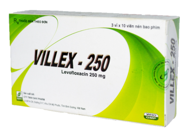 Thuốc kháng sinh Levofloxacin - Lefvox/Villex