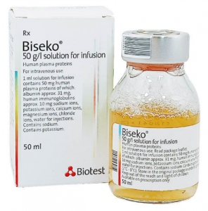 Dịch truyền bù Albumin và Immunoglobulin - Biseko