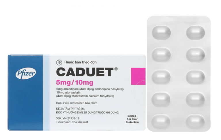 Thuốc điều trị mỡ máu và cao huyết áp - Caduet