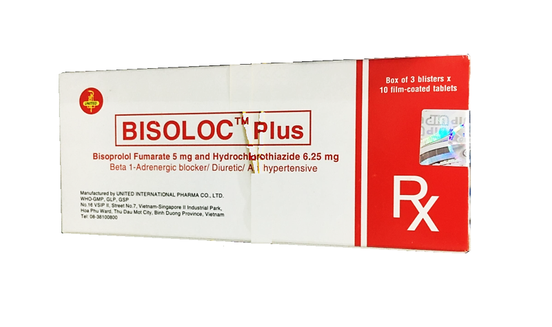 Thuốc điều trị tăng huyết áp - Bisoloc Plus
