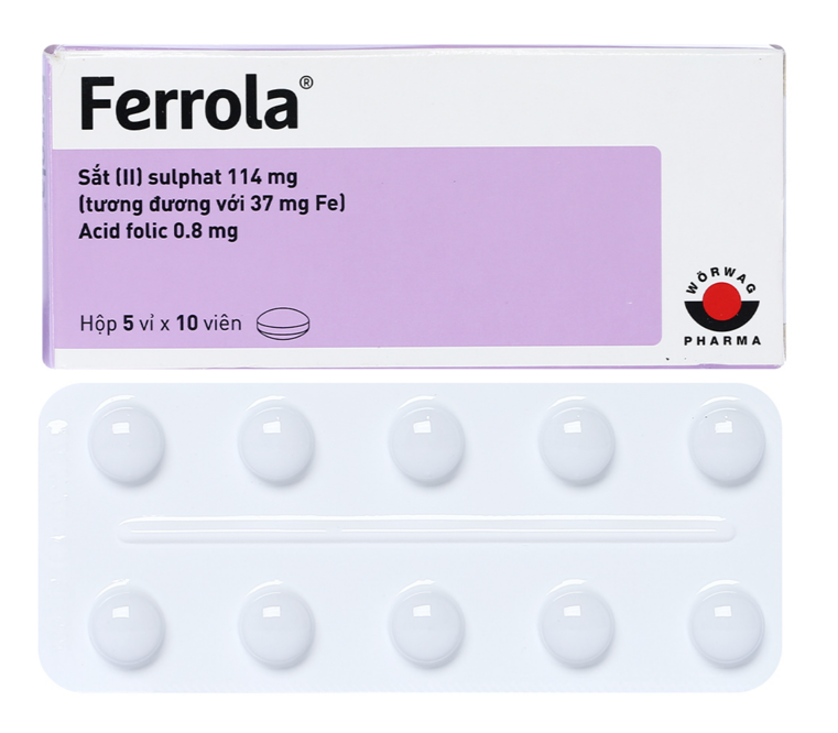 Thuốc chữa thiếu máu thiếu sắt - Ferrola