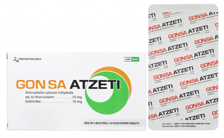 Thuốc làm hạ lipid máu - Ezvasten/Gon sa atzeti